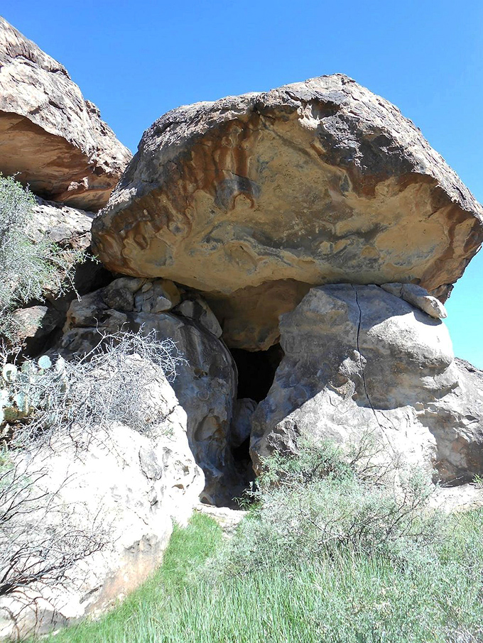 Open sesame! This cave entrance looks like nature's own secret hideout. Indiana Jones, eat your heart out!
