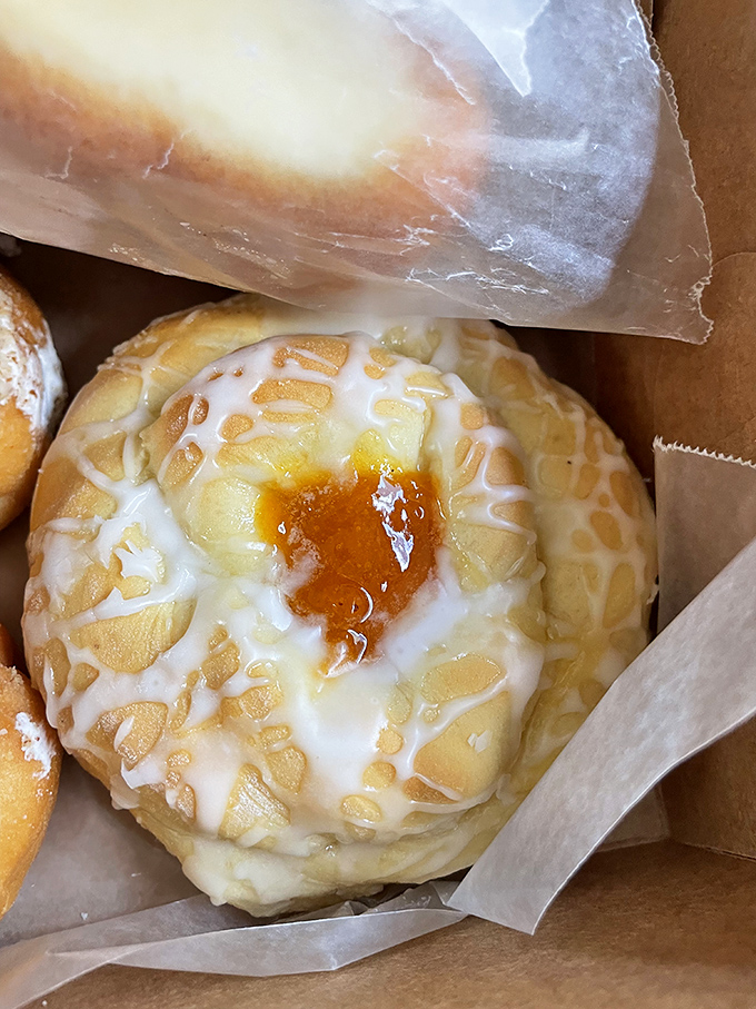 The cheese danish: Where breakfast meets dessert in a flaky, gooey tango of flavors. It's pastry perfection, folks!