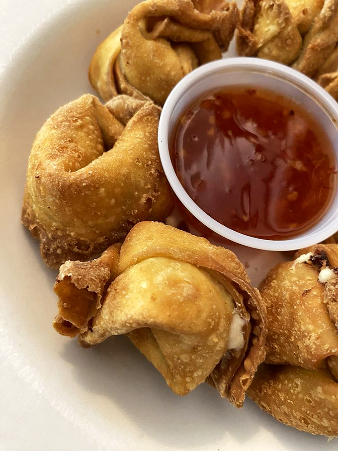 Crab rangoons so crispy, they could wake up your neighbors. But trust us, they'll want in on this action.