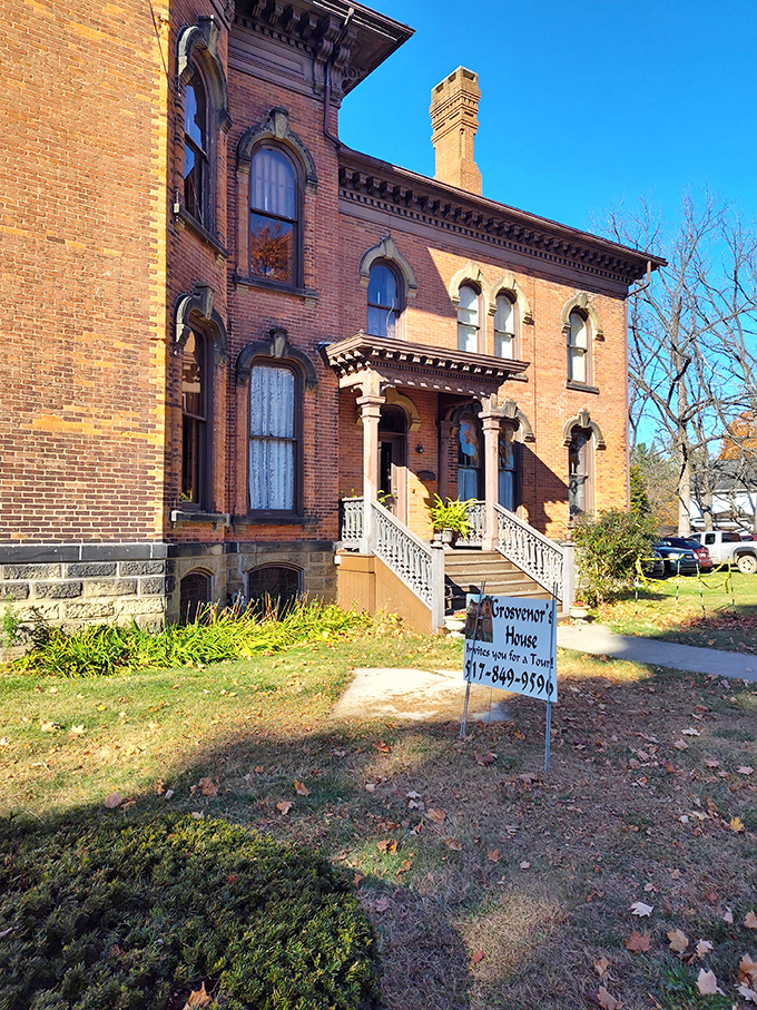 Step right up to the Victorian era! This entrance is like a portal to a world of top hats and corsets.
