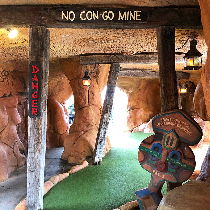 Welcome to the "No Con-Go Mine" &ndash; where the only thing you'll dig up is a good time and maybe a few dad jokes.