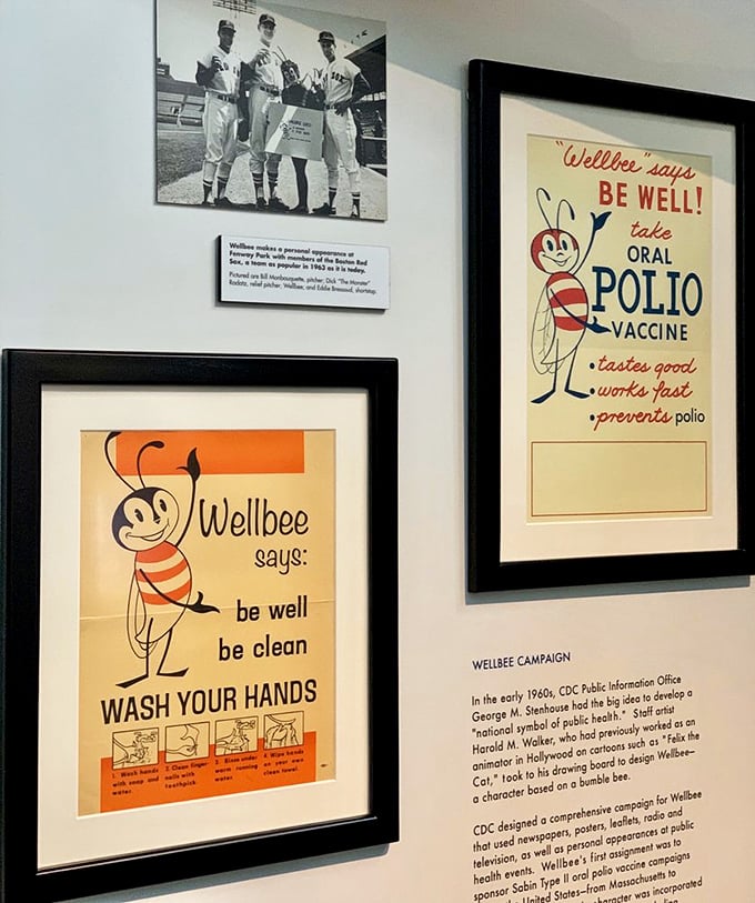 Wellbee says, "Polio, oh no-lio!" These vintage public health posters prove that fighting disease can be downright adorable.