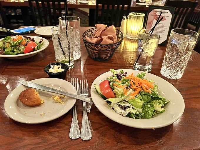 A salad at a steakhouse? It's not just rabbit food &ndash; it's the opening act that sets the stage for the meaty main event.