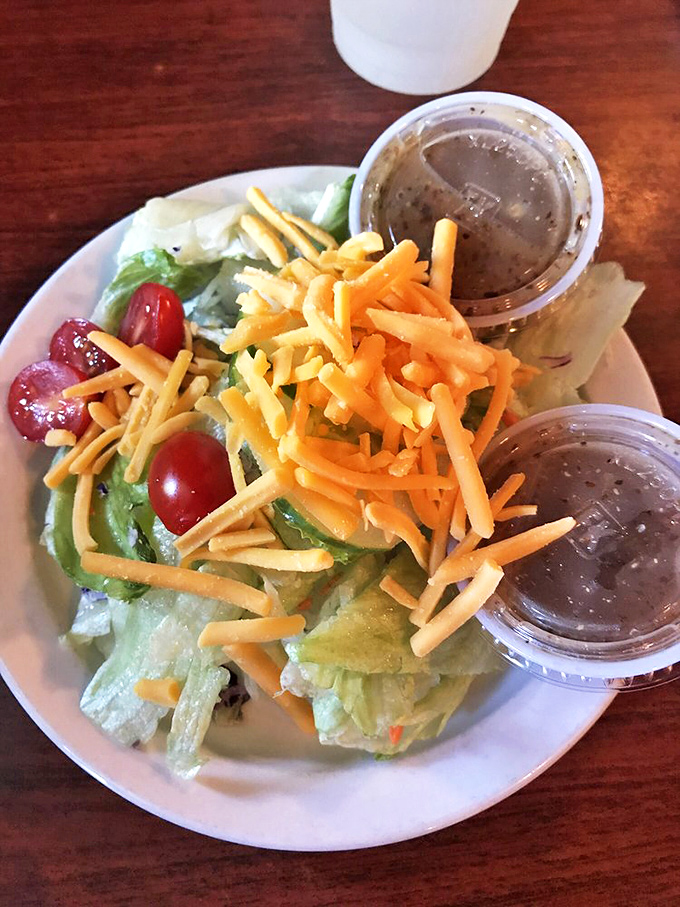 A salad that's more than just rabbit food. It's a crunchy, colorful prelude to the meaty main event.