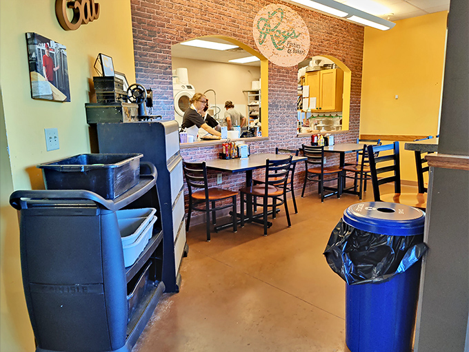 Where the magic happens! Roy's bustling kitchen is like Santa's workshop, but instead of toys, they're crafting edible joy.