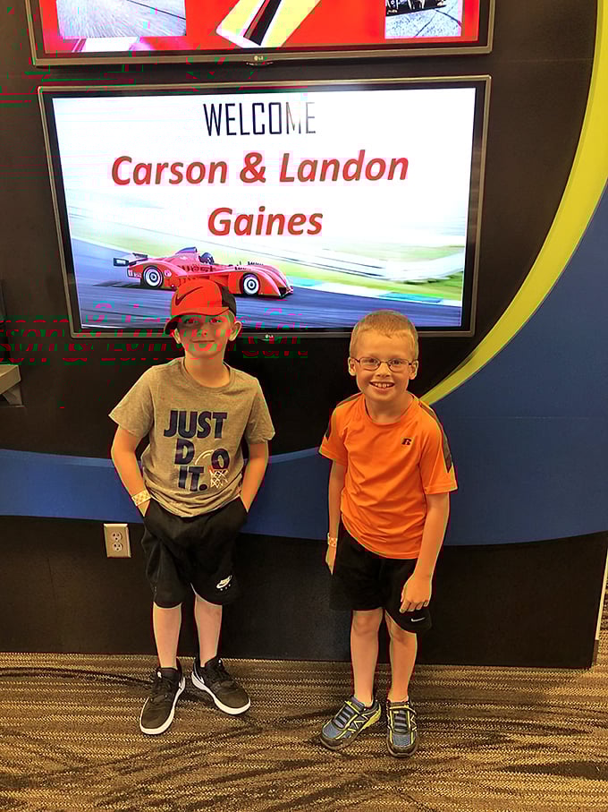 "Start your engines, kiddos! These young racers look ready to give Lightning McQueen a run for his money."