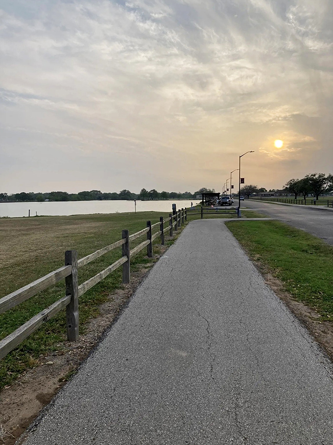 Sunset: Mother Nature showing off again! This stunning sunset over the lake is better than any filter Instagram could dream up.