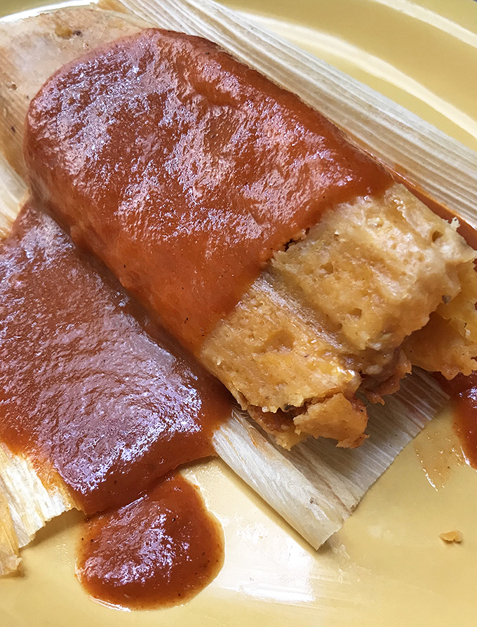 This tamale is the gift that keeps on giving. Unwrap layers of corn-hugged deliciousness for a true taste of tradition.