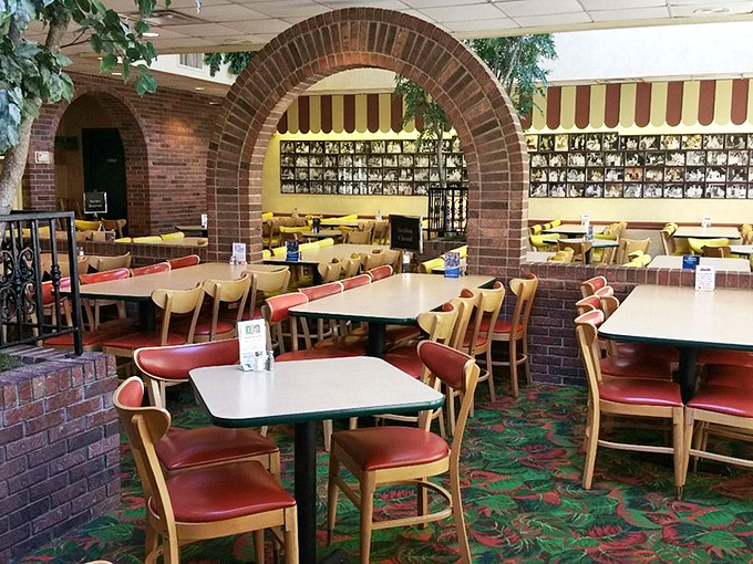 Dine under the (indoor) stars! Marion's unique blend of brick, arches, and greenery creates an atmosphere that's part pizzeria, part secret garden.