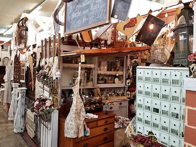 Each booth is a portal to the past. From shabby chic to mid-century modern, it's like time-traveling through a designer's fever dream.