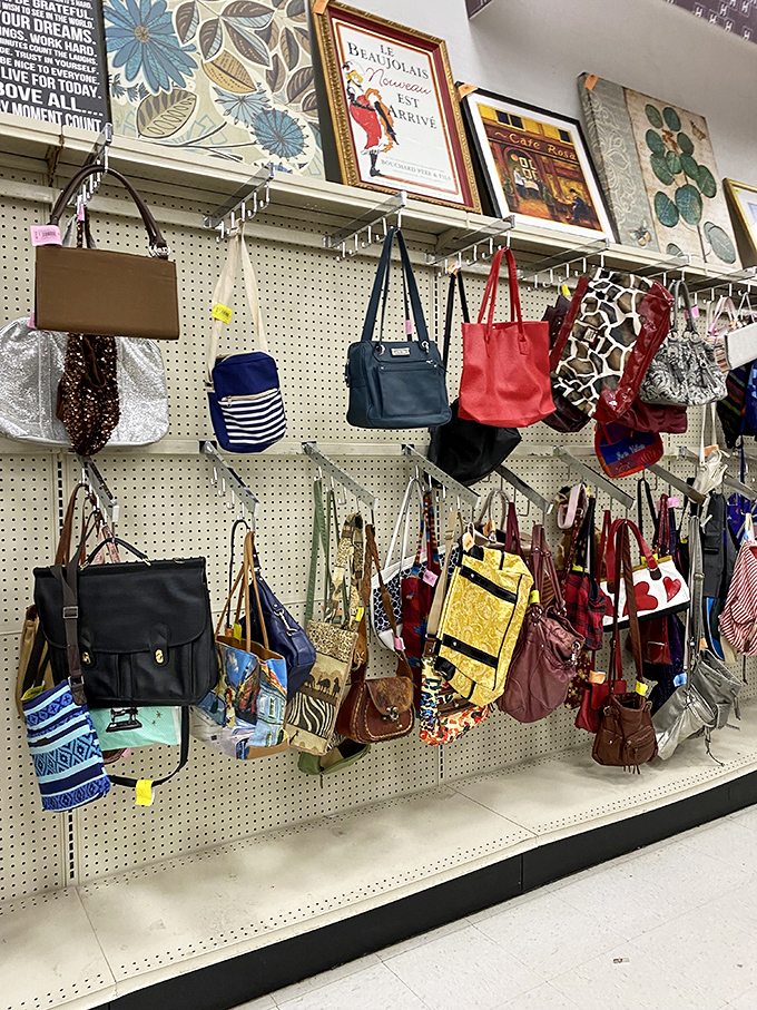 Bag lady's paradise! From vintage clutches to modern totes, this accessory section is where style meets savings in spectacular fashion.