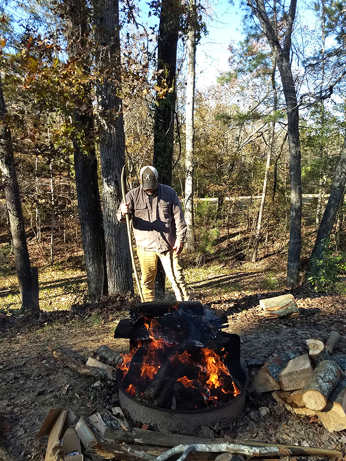 S'more than just a campfire. This flame-kissed scene is like a Norman Rockwell painting, if Norman Rockwell was really into perfectly toasted marshmallows.