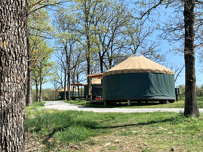 Glamping alert! These yurts are the perfect compromise between roughing it and room service.