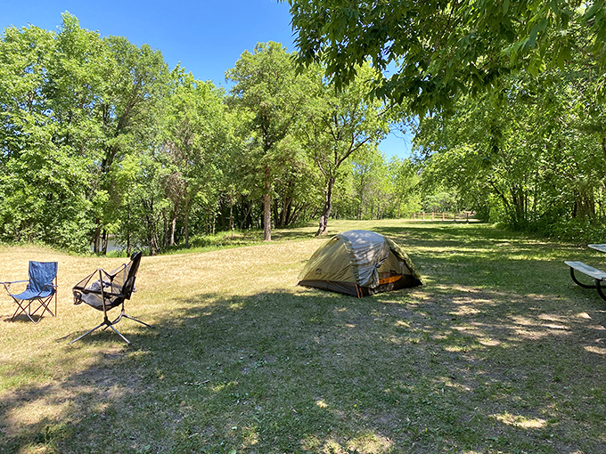 Camping: where "roughing it" means your phone only has three bars. But with views like this, who needs Wi-Fi?