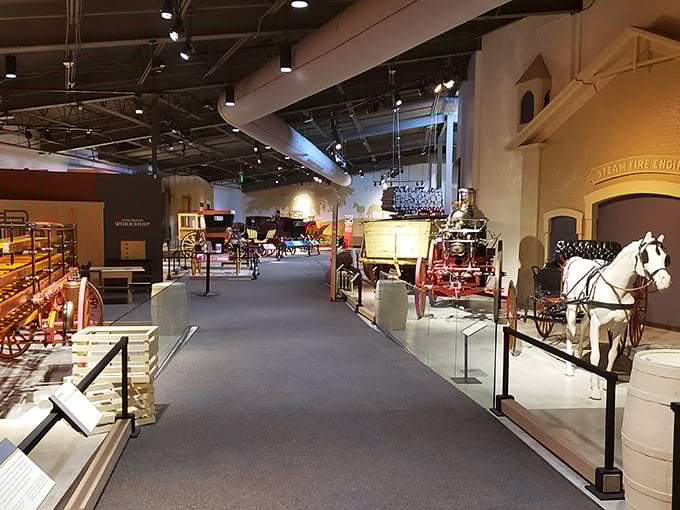 The carriage museum: where horse-drawn vehicles reign supreme. It's like Fast and Furious, but with more hay and fewer explosions.