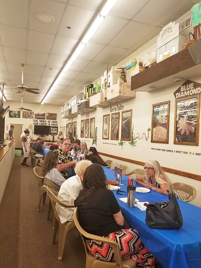 Taste-test heaven! These lucky folks are living the dream, sampling sweets like it's their job. Where do we sign up?
