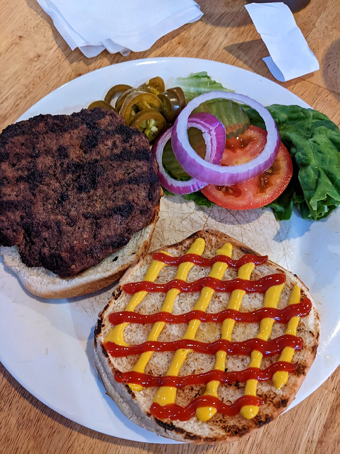 Not your average fast food burger. This bad boy is what hamburger dreams are made of.