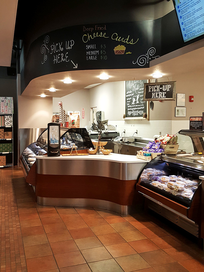 Where the magic happens! This counter is like mission control for cheese lovers. Houston, we have no problems here.