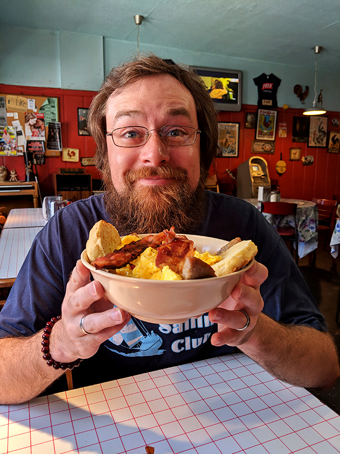 Happiness is a full plate and an empty schedule. This diner knows the secret to living your best life one delicious bite at a time.