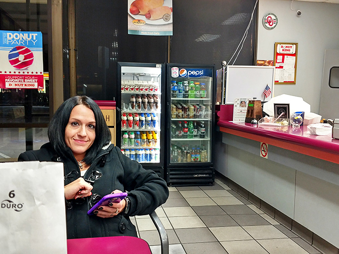 Where coffee meets its soulmate. This cozy corner is perfect for solving the world's problems, one donut at a time.