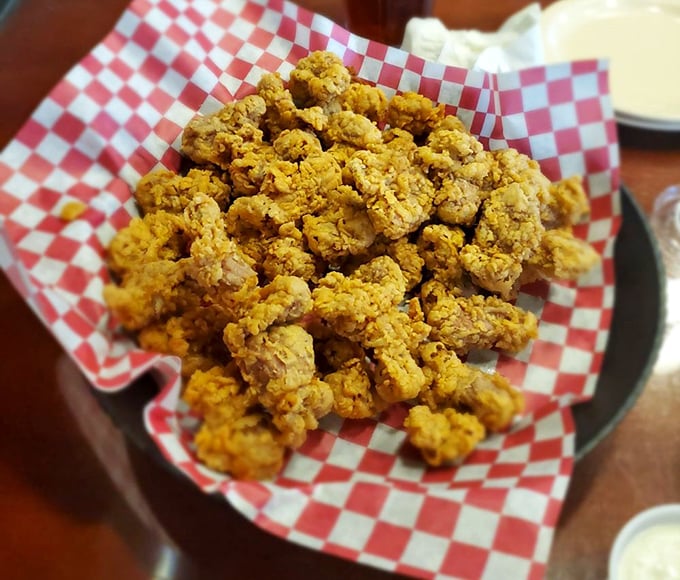 Tiny nuggets of joy! These crispy gizzards are the unsung heroes of the chicken world, packed with flavor in every bite.
