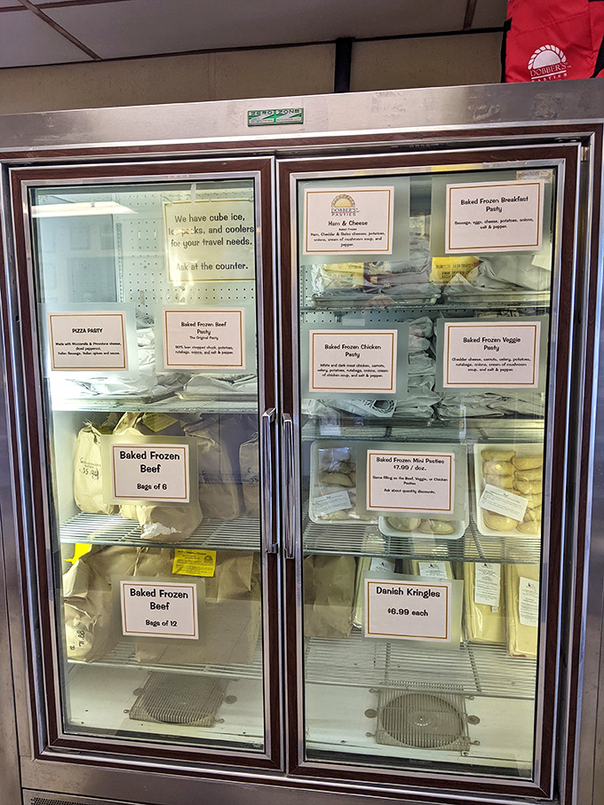 Frozen pasties: for when you need a taste of the UP at home. It's like having a little piece of Michigan in your freezer!