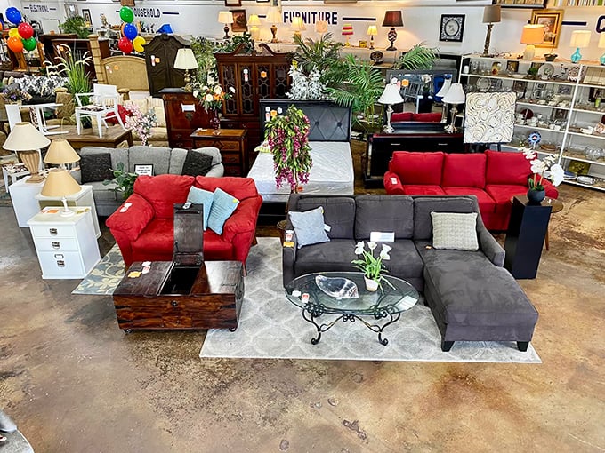 Welcome to furniture heaven! This showroom could make even IKEA green with envy&mdash;and no assembly required!