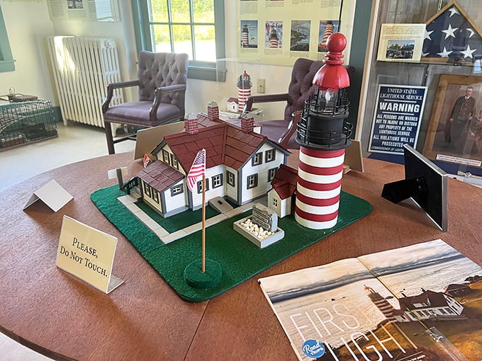 Honey, I shrunk the lighthouse! This miniature model proves good things come in small packages &ndash; and stripes.