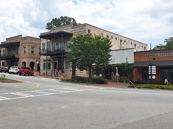 Brick, charm, and a touch of star power. Senoia's Main Street is like Hollywood Boulevard's charming country cousin.