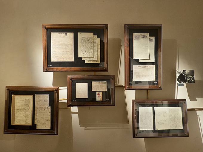 "Dear diary, today I discovered the extraordinary in the ordinary." These framed letters and notes tell tales of wonder and curiosity.