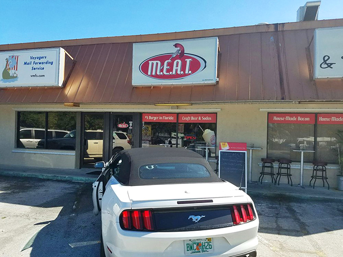 Park your appetite here! Even the cars look excited to be at MEAT Eatery. Time to turn those keys into forks!