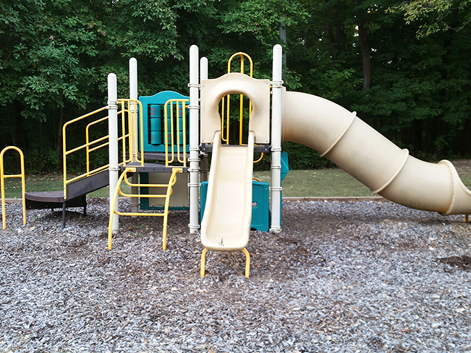 Who says playground equipment can't double as modern art? This colorful contraption is a masterpiece of fun and function.