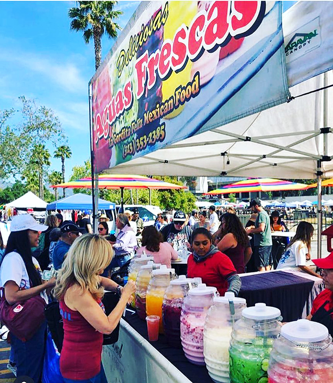Thirsty work, this treasure hunting! Colorful drinks to quench your thirst and fuel your bargain-seeking adventures.