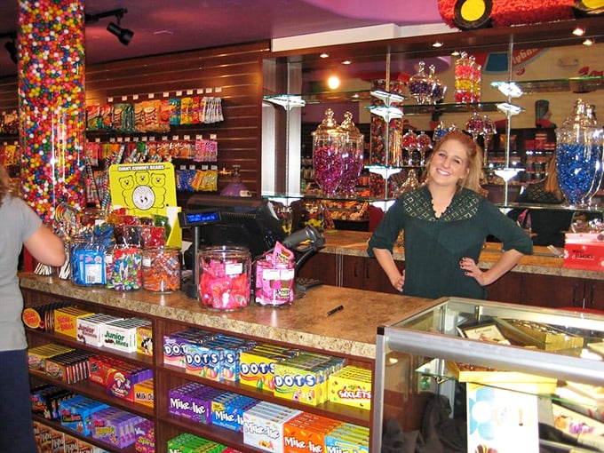 Meet your friendly neighborhood candy dealer! She's got the goods that'll make your dentist cry and your inner child sing with joy.