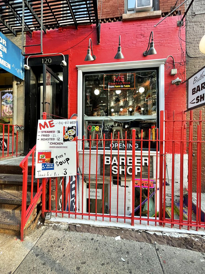 Red alert! This storefront is sending out an SOS - Save Our Stomachs! With chicken this good, resistance is futile.