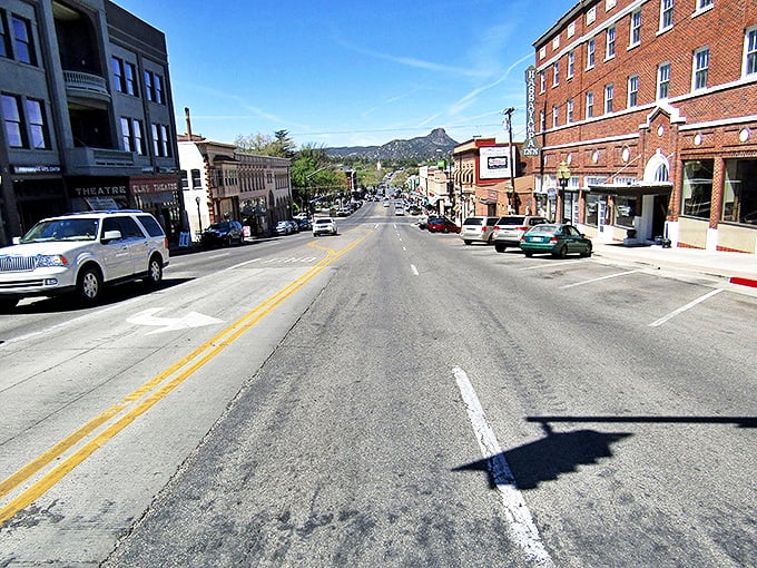 Street view: Where small-town charm meets big mountain views. This street is like a postcard come to life &ndash; no filter needed.