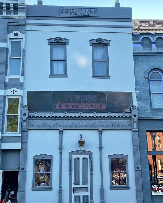 Terror on the Square: Where small-town charm takes a delightfully spooky turn. It's Mayberry meets "The Addams Family" &ndash; in the best way possible!
