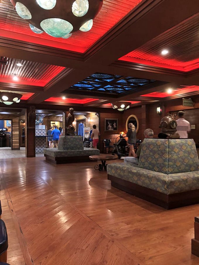 Welcome aboard! This waiting area is like the first-class lounge of a luxury liner. Your taste buds' voyage is about to begin.