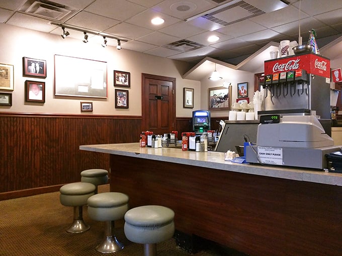Pull up a stool to chili central! This counter has seen more chili orders than a Midwest winter has seen snowflakes.