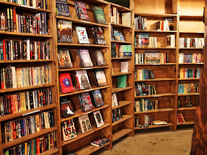 Who needs 50 shades when you've got 50 shelves? This rainbow of book spines is a feast for the eyes and a buffet for the brain.