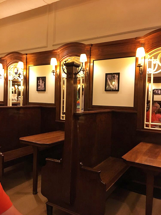 These booths aren't just seats, they're time machines. Slide in and feel the worries of the modern world melt away like hot fudge on ice cream.