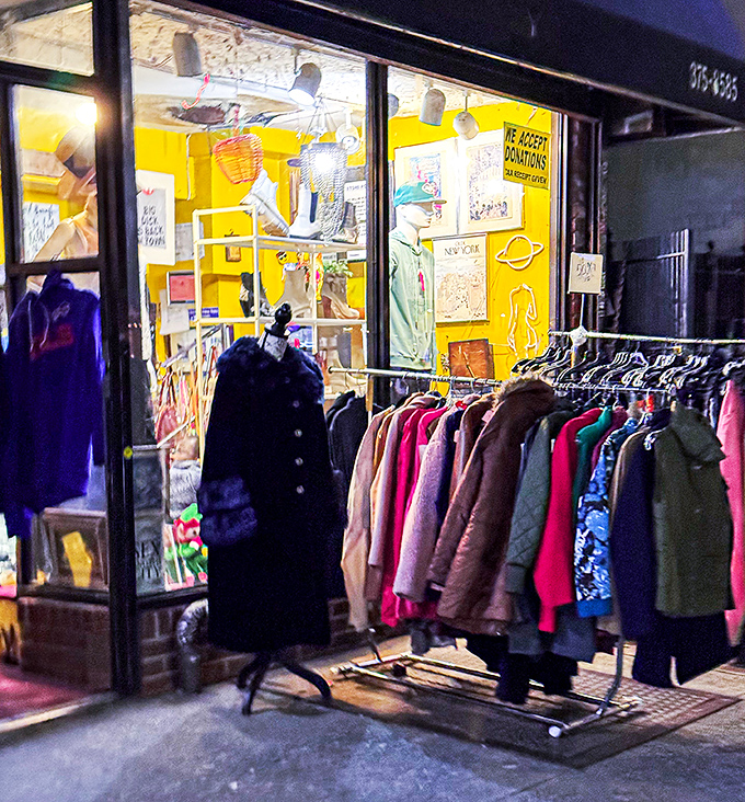 Coats of many colors, eat your heart out, Joseph! This rack is ready to arm you against New York winters in style.