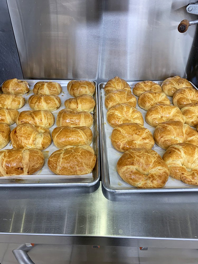 Croissants that could make a Parisian weep! These golden crescents are proof that Reasey's isn't just a one-trick pony in the pastry rodeo.