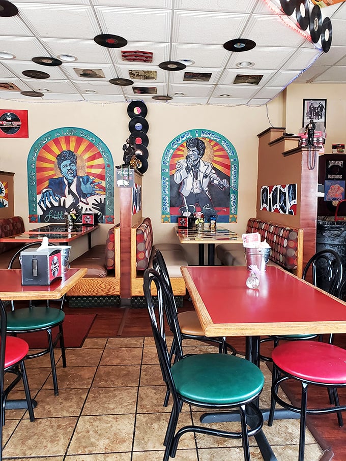 Rock 'n' roll meets soul food! These walls could tell some tasty tales if they could talk.