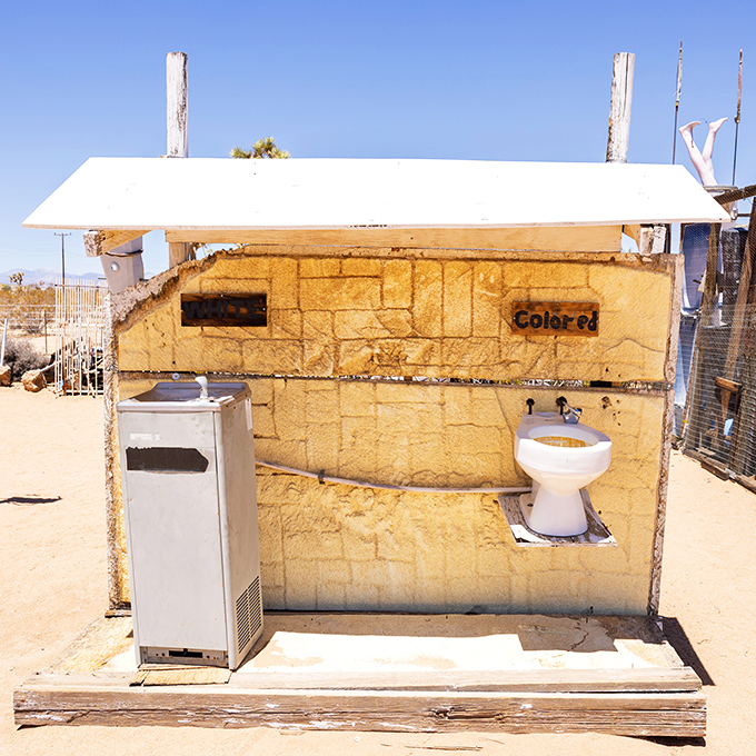 When nature calls, art answers! This quirky "restroom" installation proves that even the most mundane spaces can be transformed.