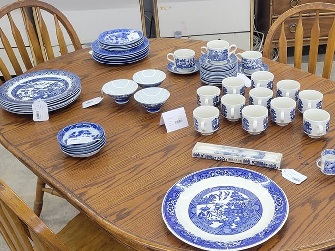 Blue and white china paradise! This set is fit for a royal tea party &ndash; pinkies up, everyone!