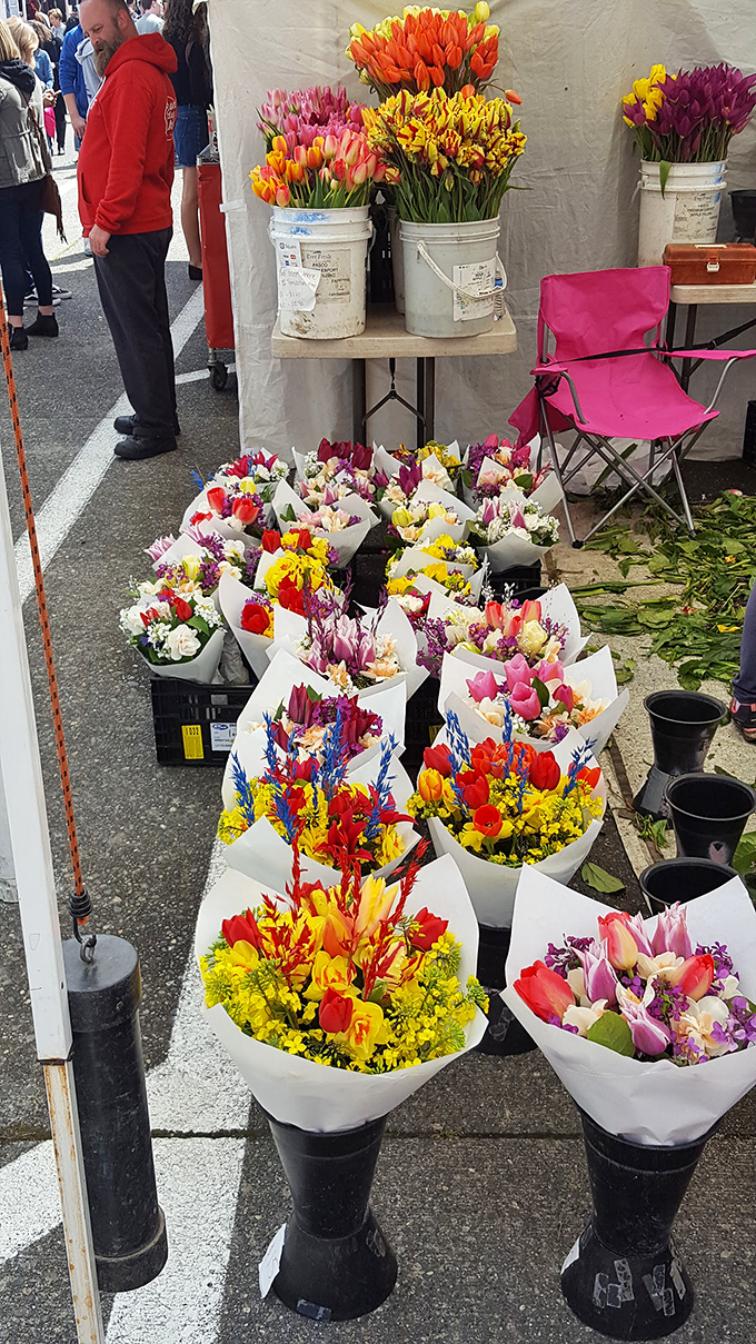 Flower power in full bloom! These vibrant bouquets could brighten even the grayest Seattle day, proving that Mother Nature is the ultimate artist.