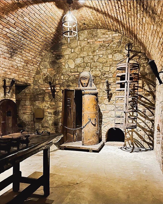 Welcome to the Torture Chamber of Temptation! These devices won't hurt you, but resisting another glass of Cabernet might.