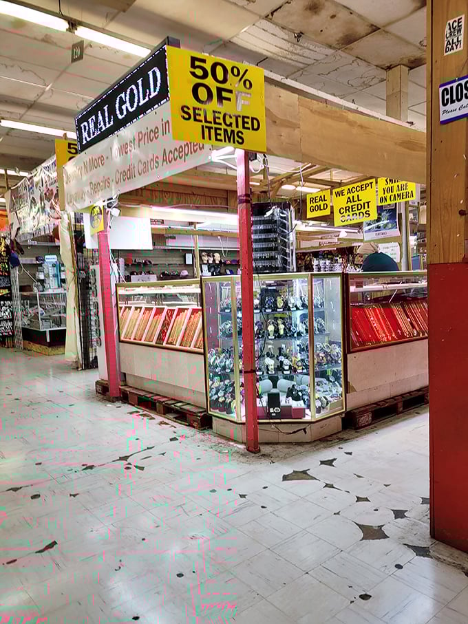 All that glitters is gold... and silver, and gemstones! This jewelry haven is where bling meets bargain in a treasure chest of temptation.