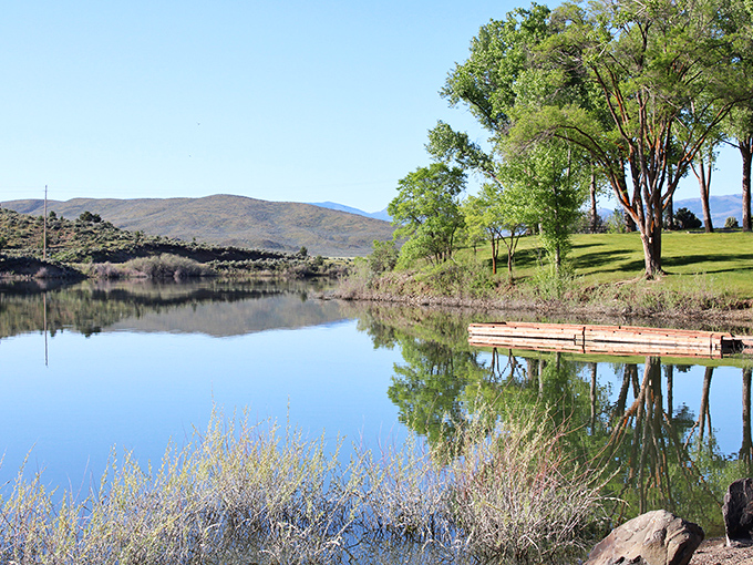 Tranquility, party of one! Unity Lake serves up serenity with a side of breathtaking views.